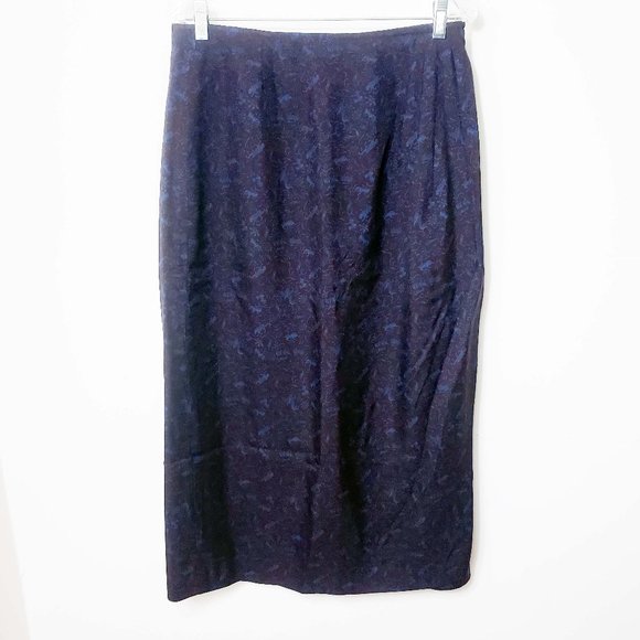 Alcott & Andrew | Skirts | Alcott Andrew Womens Silk Dark Plum Blue ...